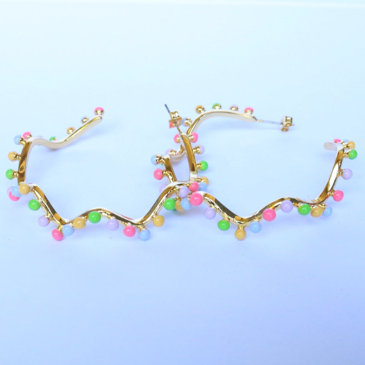 Claire Rainbow Wavy Hoop – RoRo Designs